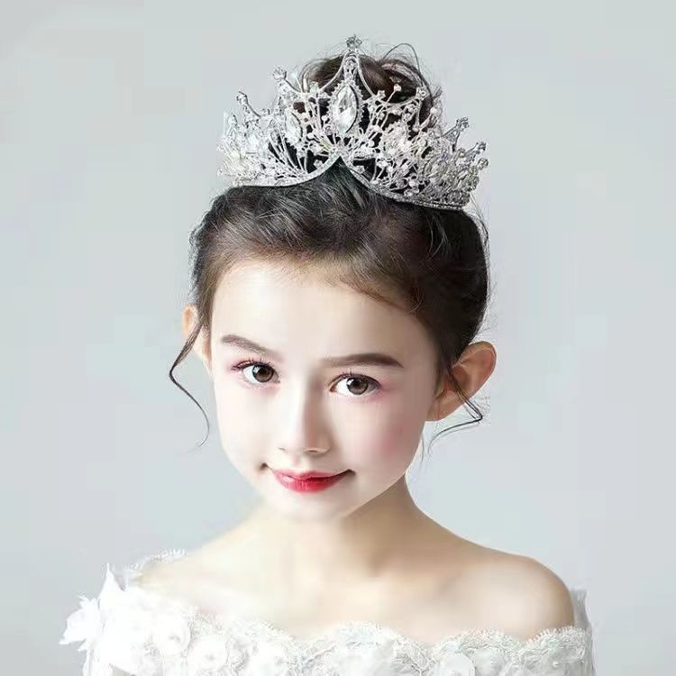 Girl's Crown Children's Crown Korean Princess Cute Little Girl Birthday ...