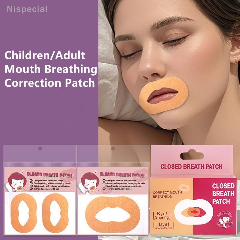 [Nispecial] Anti-Snoring Stickers For Children Adult Night Sleep Lip Nose Breathing Improving ...