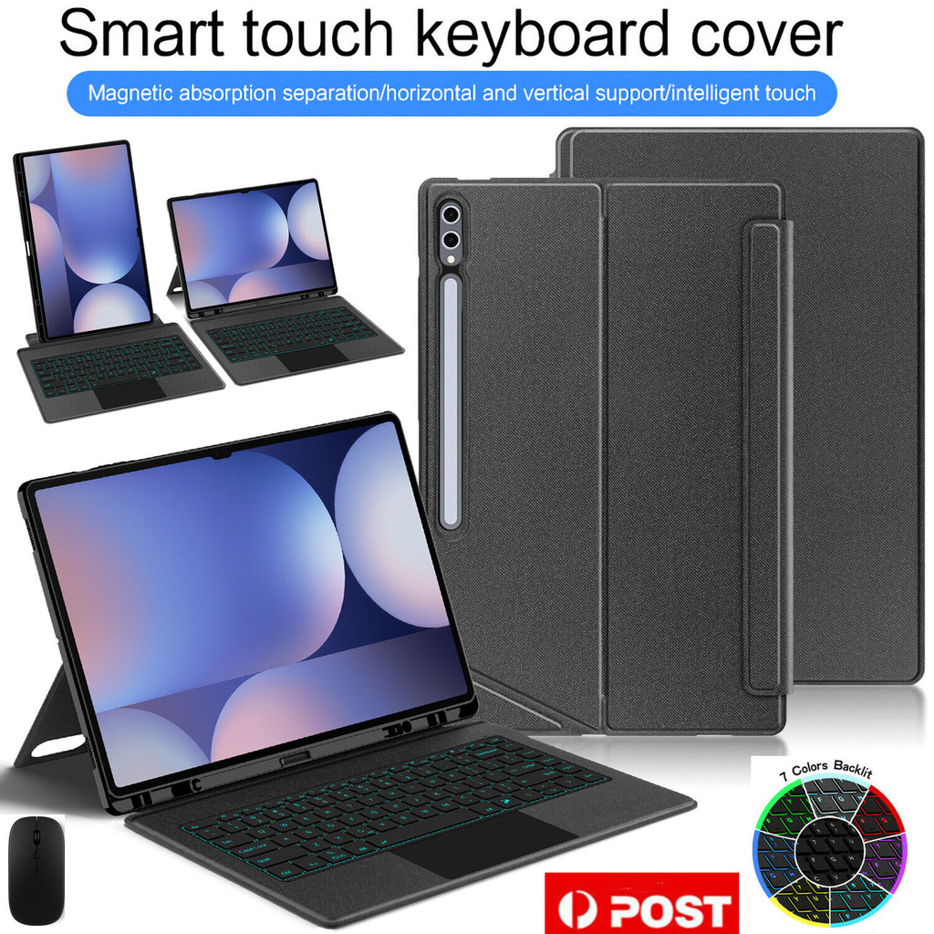 case with Backlit Keyboard For Samsung Galaxy Tab S8 S9 S10 Ultra 14.6 ...
