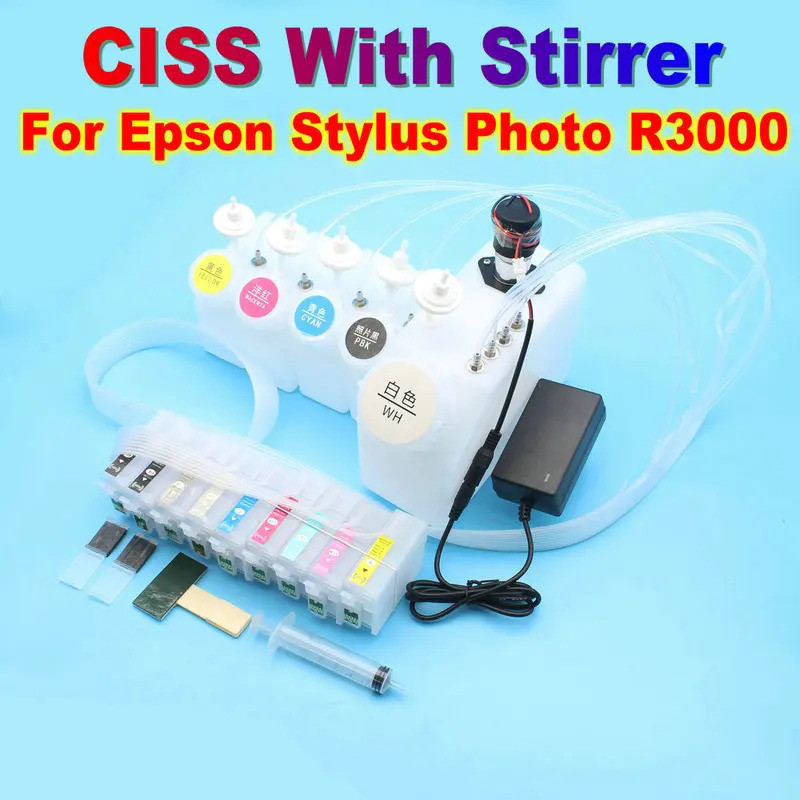 R3000 Ciss System Kit For Epson Stylus Photo R3000 DTF Ink Tank Ciss ...