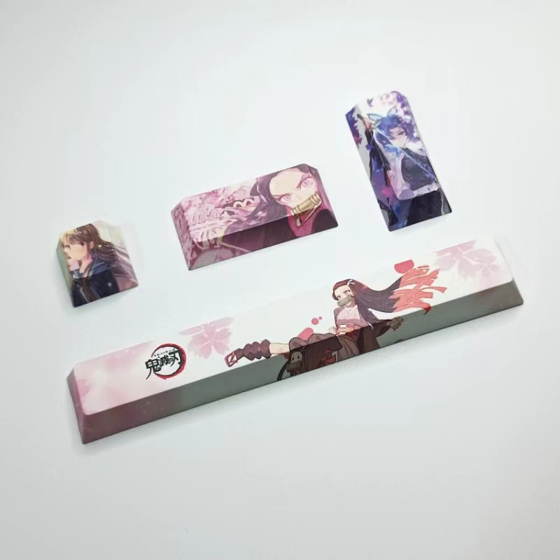 Keycap PBT Sublimation Demon Slayer Theme Mechanical Keyboard Anime ...