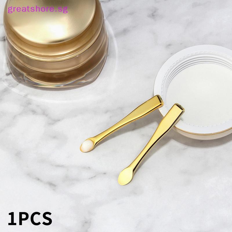 greatshore Spatula Spoon Cream Makeup Gold Face Facial Eye Applicator ...