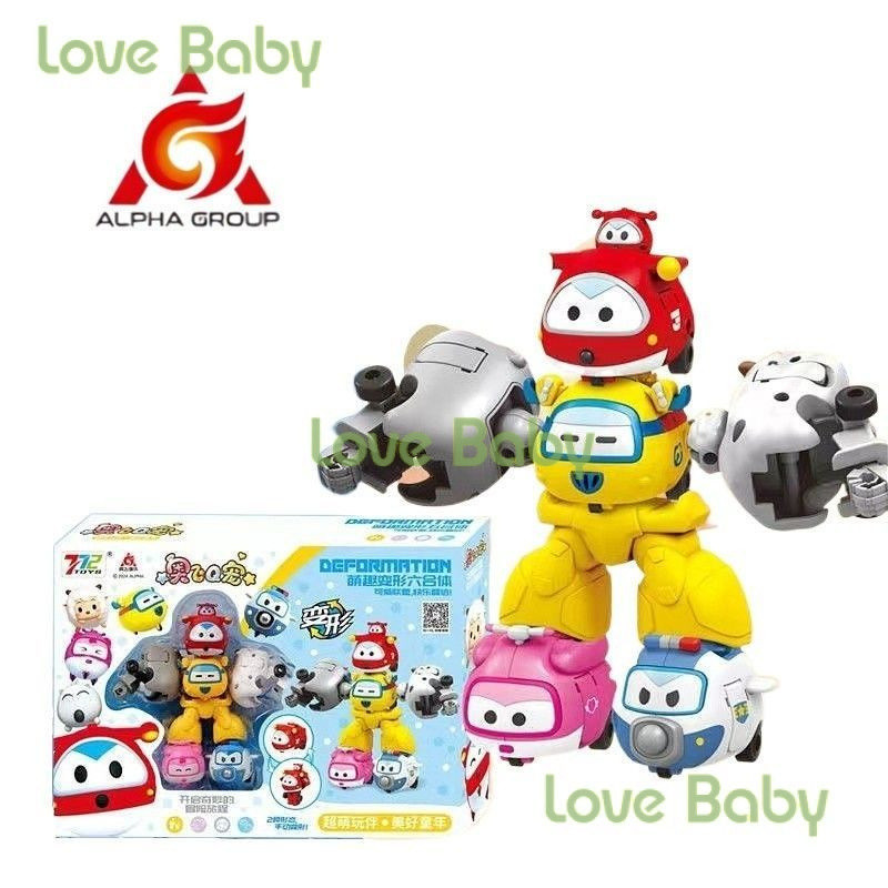 Super Wings Q Pet Character Action Robot Transformation Plane Animation ...