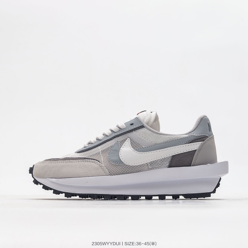 Nike LDWaffle "Wolf Grey" Overlapping Design Avant garde Waffle ...