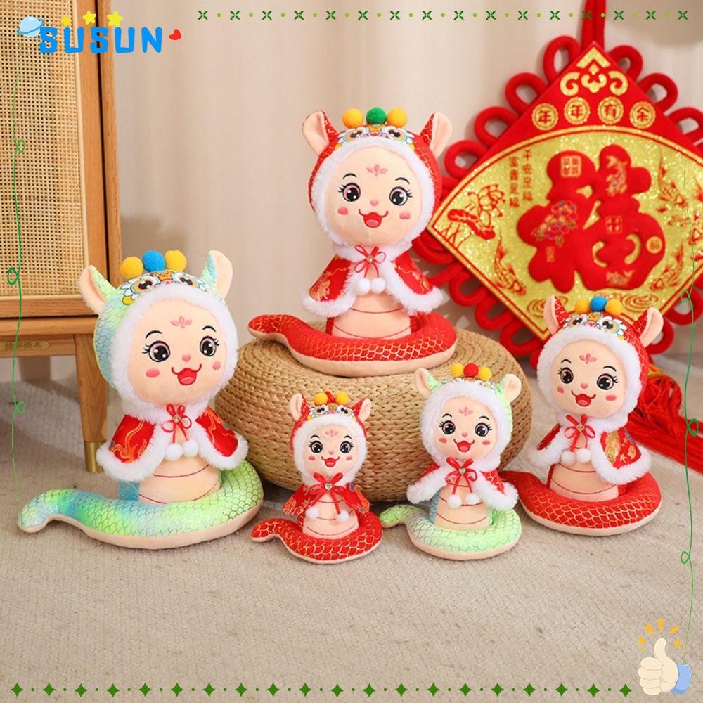SUSUN Cloak Snake Doll, Snake Year Mascots Toy Cute Stuffed Animals Toy ...