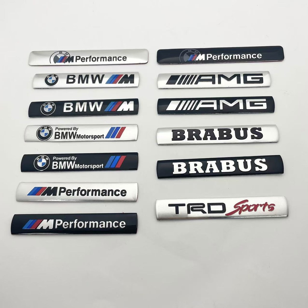 Suitable for BMW M performance AMG BRABUS BMW Nameplate Aluminum Label ...