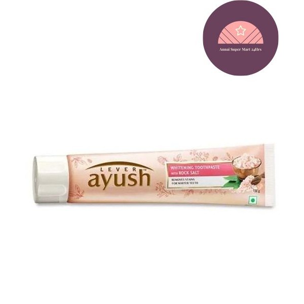 Lever Ayush Whitening Rock Natural Ayurvedic Salt Toothpaste 150g ...