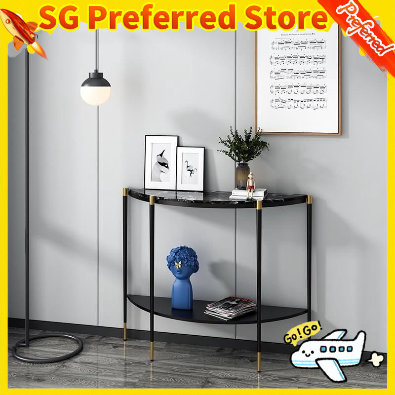 European-style modern simple semicircular porch table end view desk ...