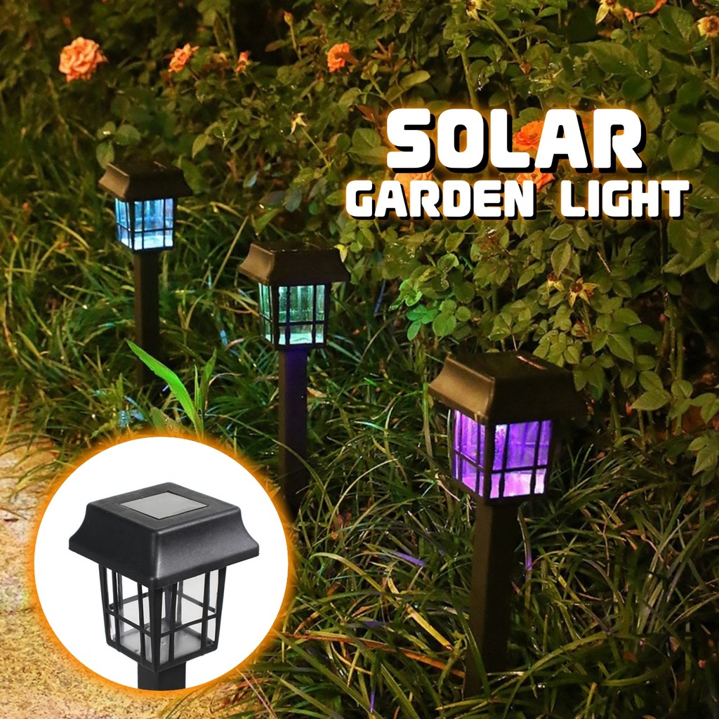 (Mini) Solar Garden LED Lamp Pathway Yard Lawn Outdoor Solar Powered ...