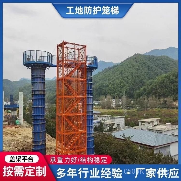 Ladder Access Construction Site Ladder Cage Pit Safety Ladder ...