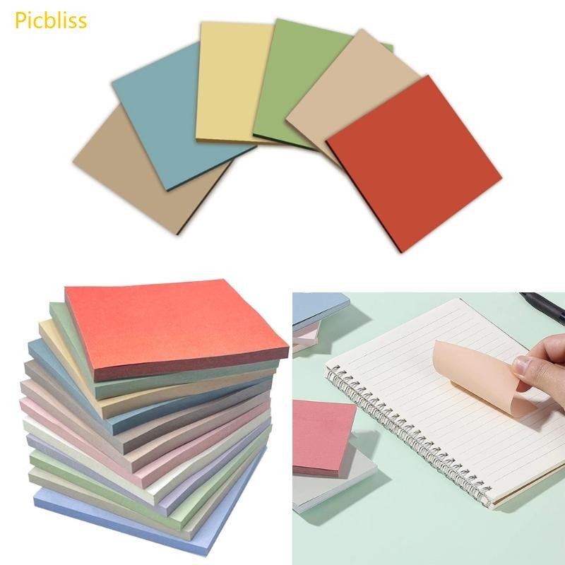 Picbliss Sticky Notepads 3x3Inch Note Paper Self-ashesive Note Pad ...