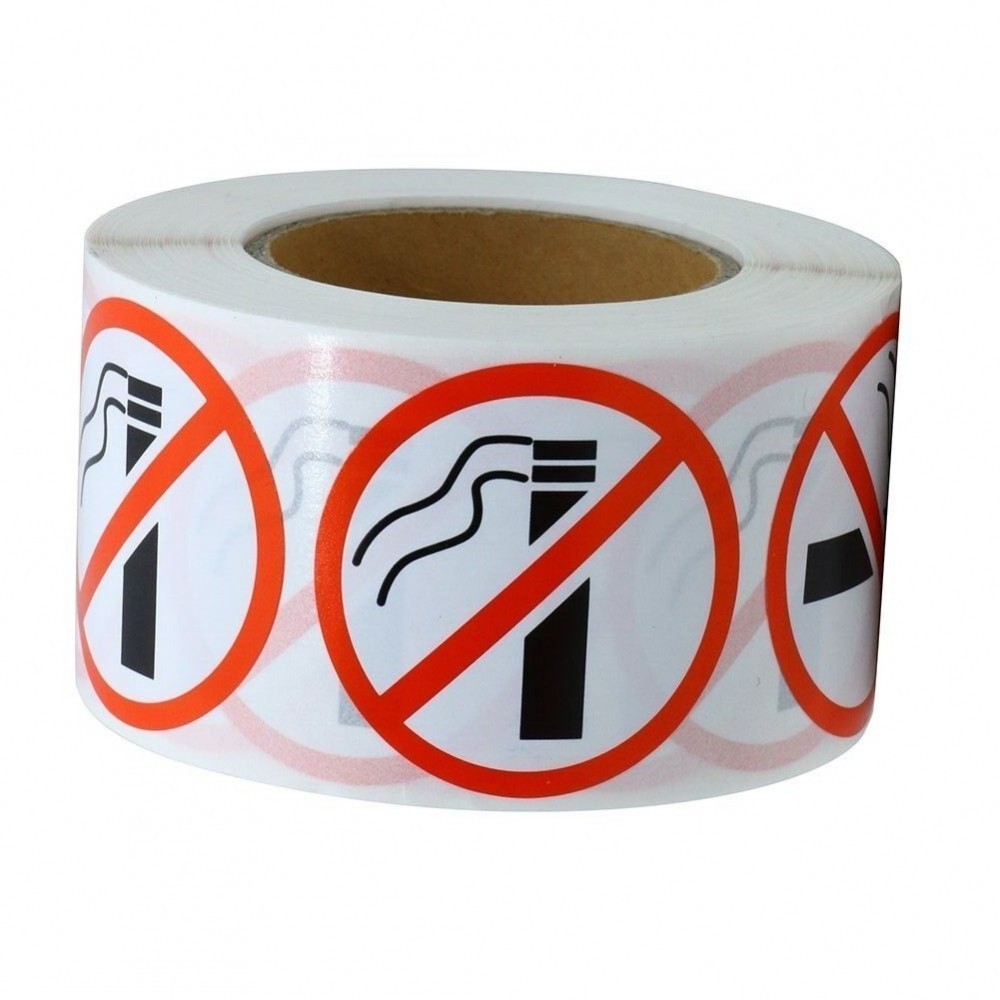 No Smoking Sign Sticker Adhesive Paper Decal Sign Sticker For Warnings ...
