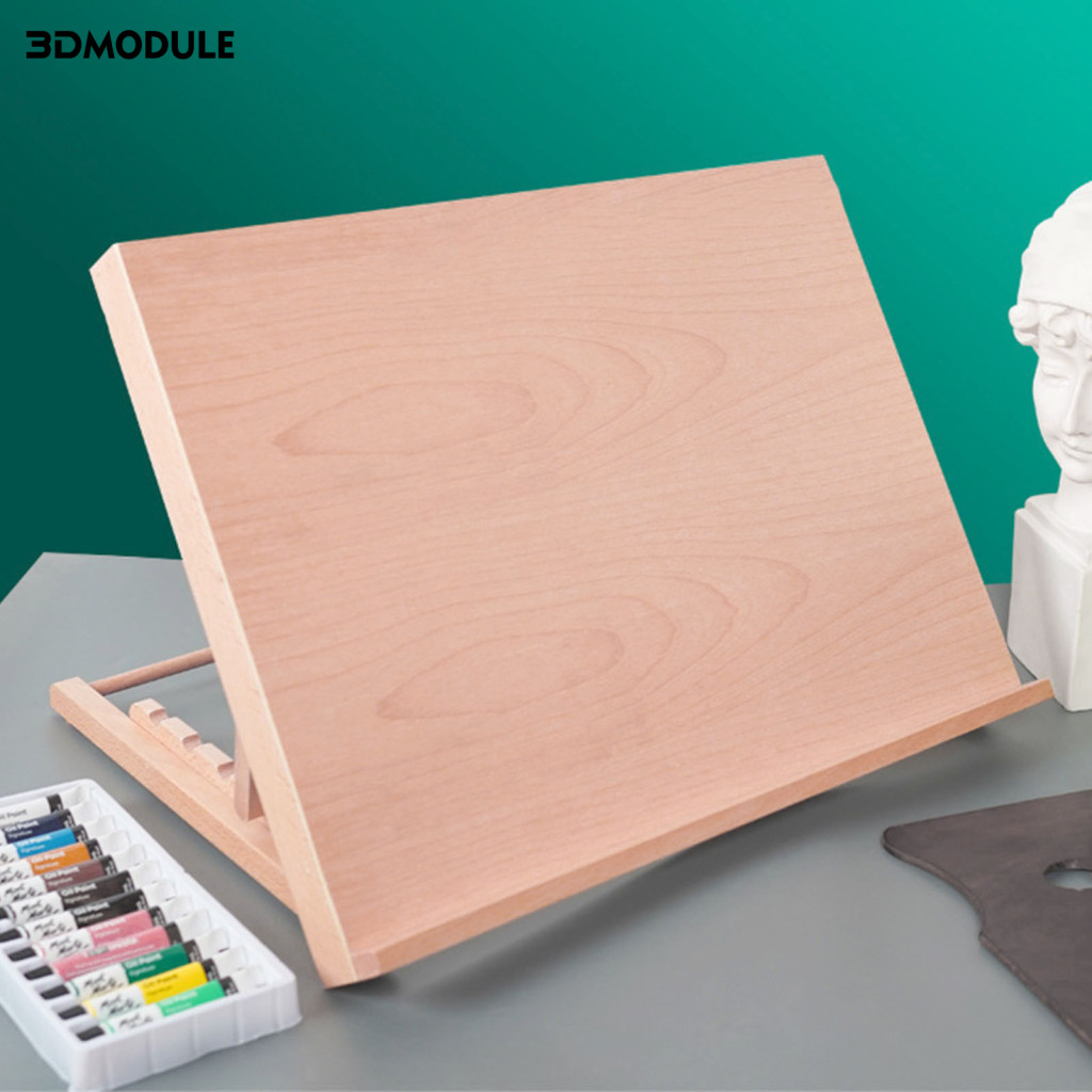Beech Wood Easel Desktop Easel Portable Adjustable Drawing Board for ...