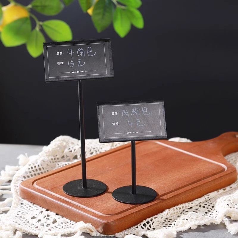 Buffet Menu Name Tag Customized Menu Card Clip Stainless Steel Decca ...