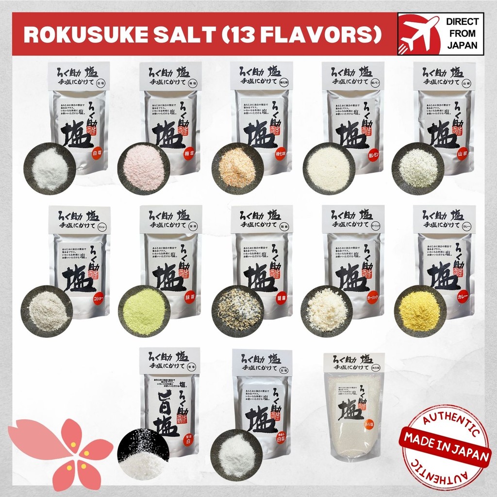 Rokusuke Salt (13 Flavors) – Direct from Japan | Shopee Singapore