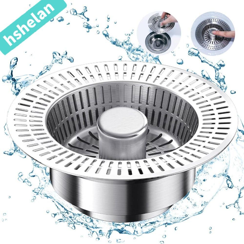 HSHELANXB Pop Up Sink Drain Strainer, Bouncing Filter Tool 3 in 1 ...