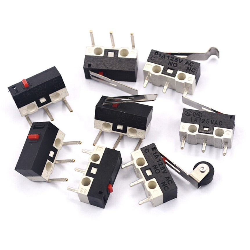(3pcs) Micro Limit Switch Small Micro Switch with without Lever Handle ...