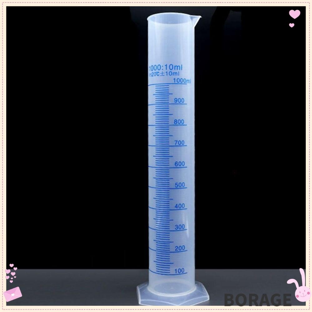BORAG Plastic Graduated Cylinder, Polypropylene Plastic 1000ml ...