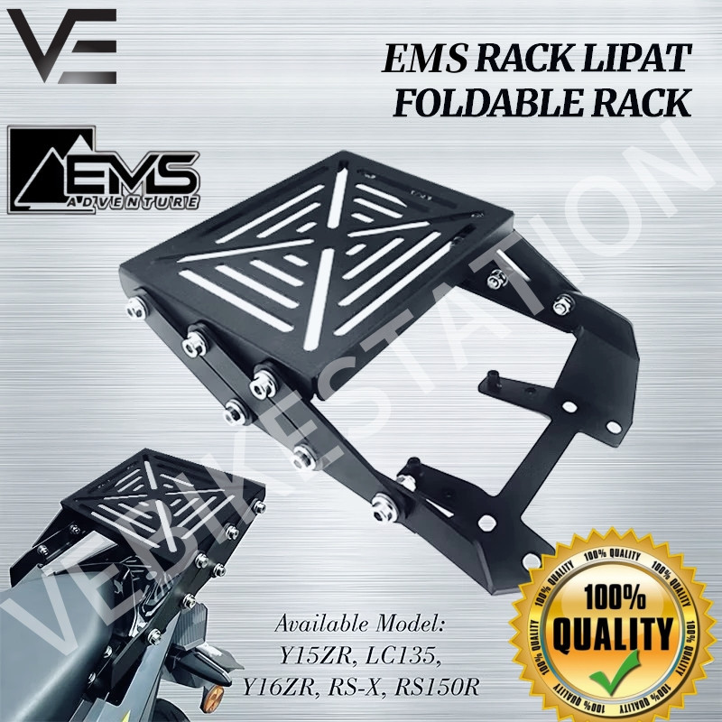 EMS Heavy Duty Rack Lipat JB STYLE Foldable Adjustable Box Kotak ...