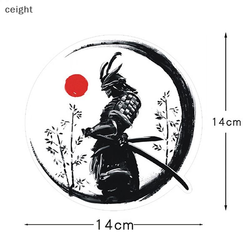 [ceight] JAPAN Samurai Warrior Sticker Katana Decal Vinyl Car Bike ...