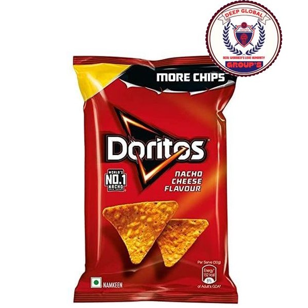 Doritos Nacho Chips Nacho Cheese Flavour Crunchy Crispy Snacks 82.5g ...