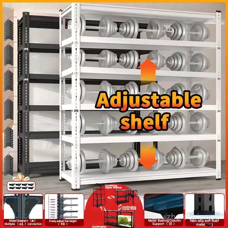 PMLoad 500KG Heavy Duty Shelf Rack Metal Rack Adjustable Height Steel ...