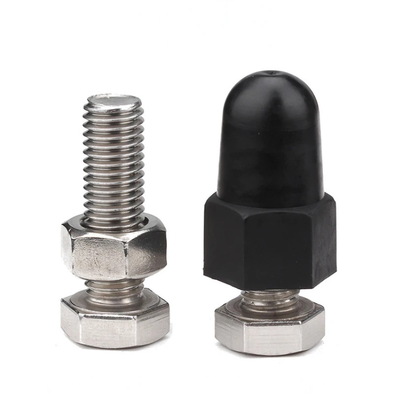M8 M10 M12 M14 M16 M18 M20 M22 PE Plastic Hexagon Nut Caps for Exterior ...