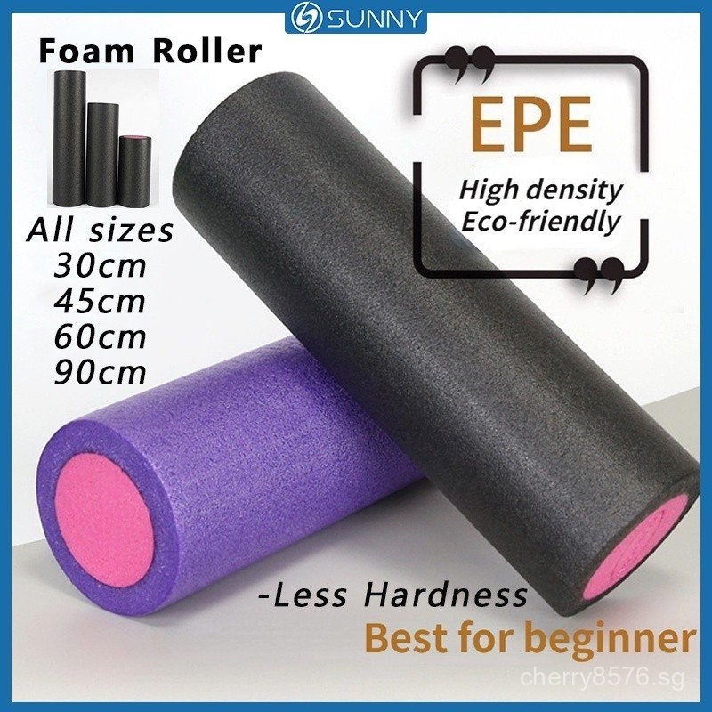 SunnyFit Foam Roller EPE Yoga Roller 90cm High Density Pilates Massage ...