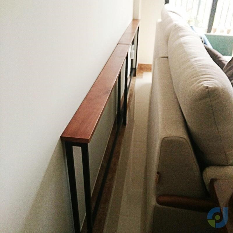 Sofa Behind Storage Rack Slim Narrow Solid Wood Bookshelf Narrow Gap ...