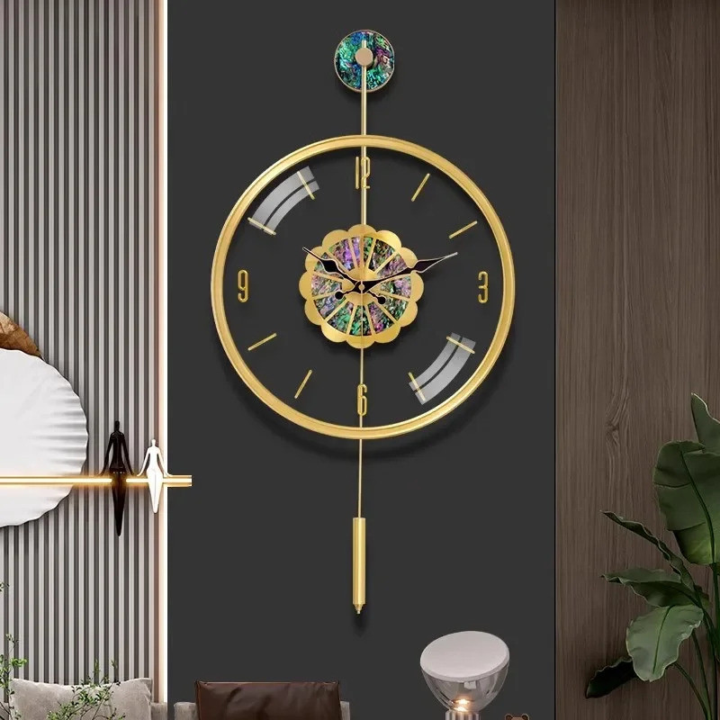 Premium Gold Wall Clocks Vertical Unique Nordic Modern Design Luxury ...