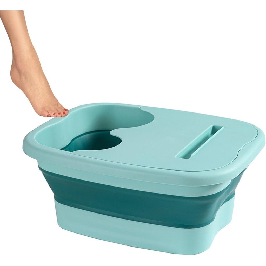 Foot Soaking Bath Basin - Foot Soak Bath Tub with Massaging Rollers ...