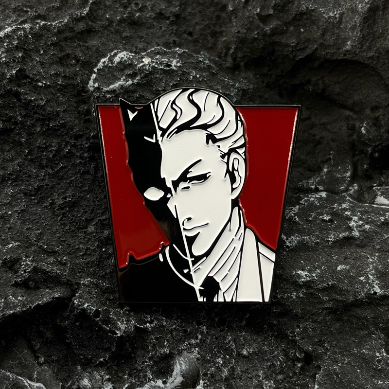 Badge-JOJO's Bizarre Adventure Yoshiyoshi Shadow Killer Queen Brooch ...