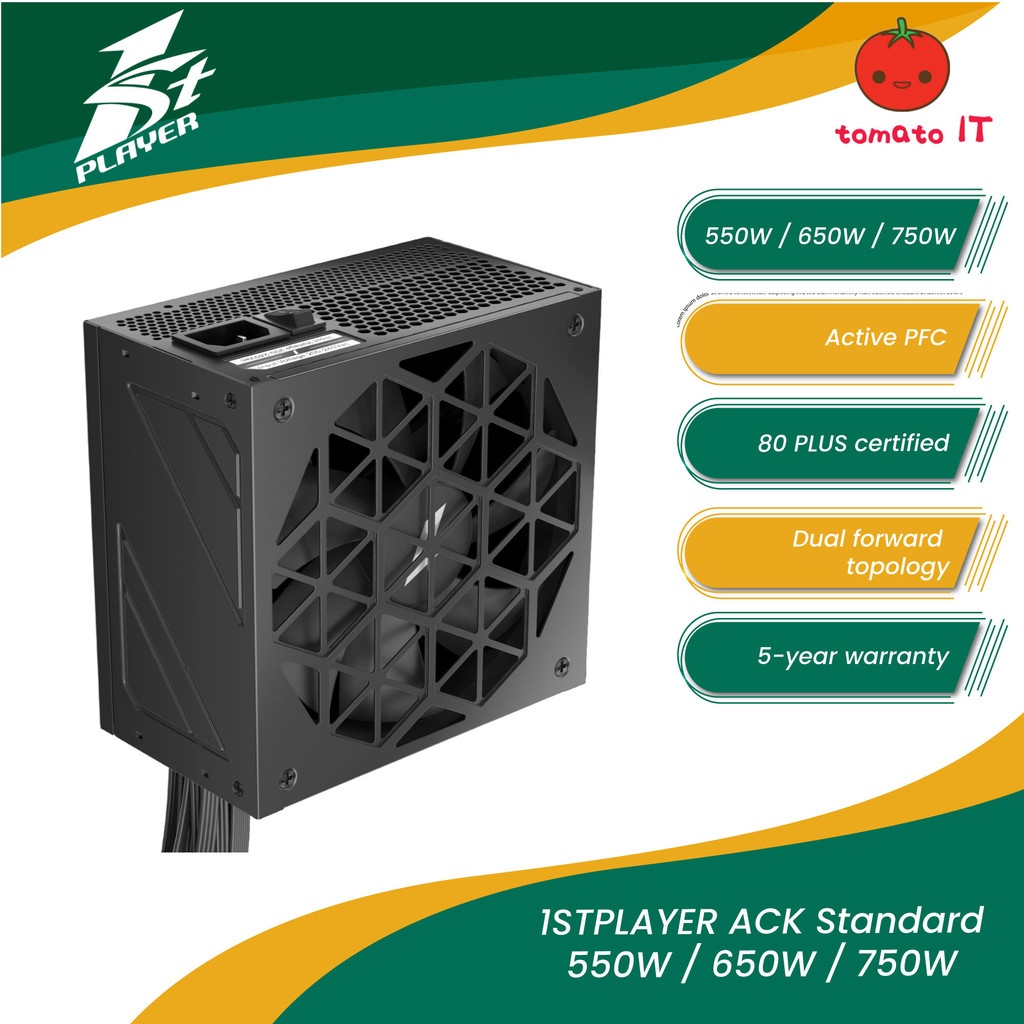 1ST PLAYER ACK Series Power Supply PSU 80PLUS - 550W/650W/750W | Shopee ...