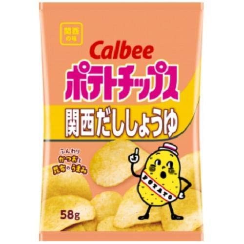 Calbee Potato Chips Kansai Dashi Soy Sauce 58g direct from Japan | Shopee Singapore