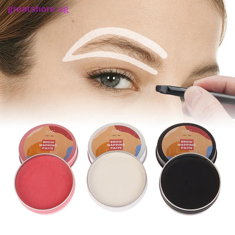 greatshore Highly Pigmented White Black ping Paste Eyebrows Shape Mark ...