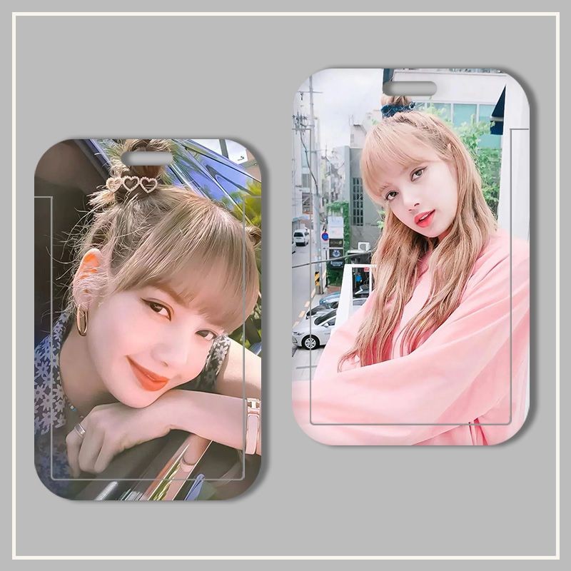 BLACKPINK Lisa DIY Student Card Set Campus Card Bus Card Holder Factory ...