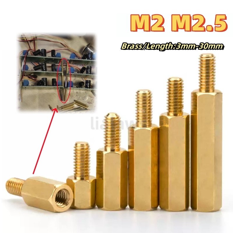 Single Head Hexagon Brass Column M2 M2.5 For Standoff Circuit Spacer ...