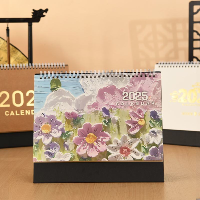 [New Date Special Offer]2025Year Calendar Text Style Desktop Calendar ...