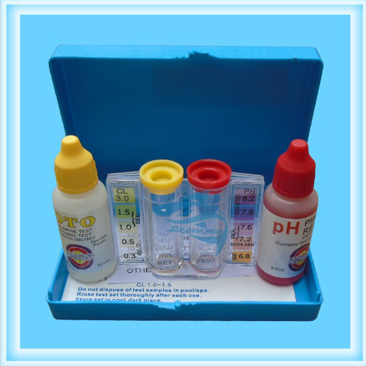 Rainbow Water Test Box Swimming Pool Large Bottle Test OTO Water Test ...
