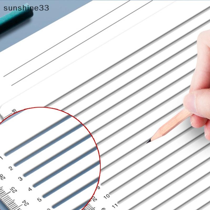 SY Calligraphy Stencil Straight Line A4 Clear Ruler Writing Tool ...