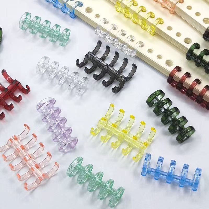 5 Holes Loose-Leaf Plastic Ring Binder Ring Binding Spines Combs DIY ...