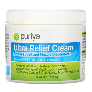 Puriya, Ultra Relief Cream, 4 oz (113 g) | Shopee Singapore