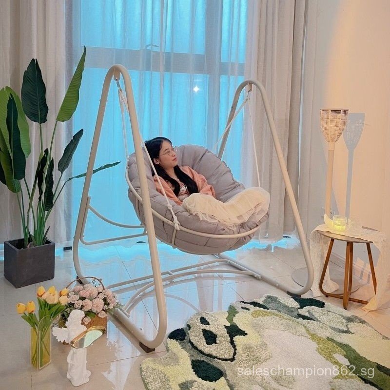 Purple Leaf Swing Adult Indoor Swing Home Balcony Lazy Sofa Cradle ...