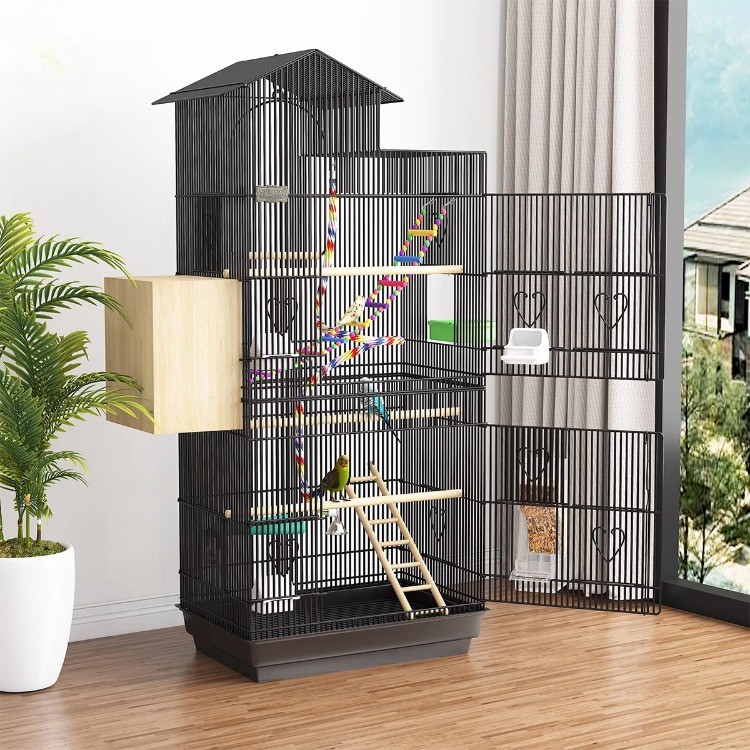Bird Cage For Household Use, Extra Large Luxurious Parrot Cage, Tiger ...