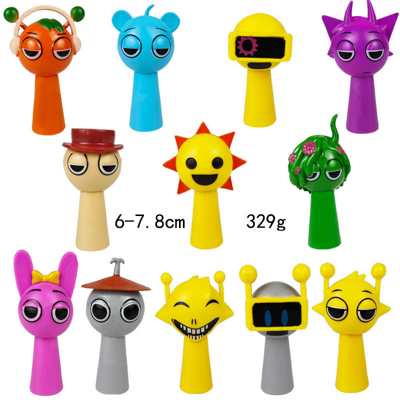 Incredibox Sprunki Action Figure Simon Raddy Jevin Sprunki Toy Set ...