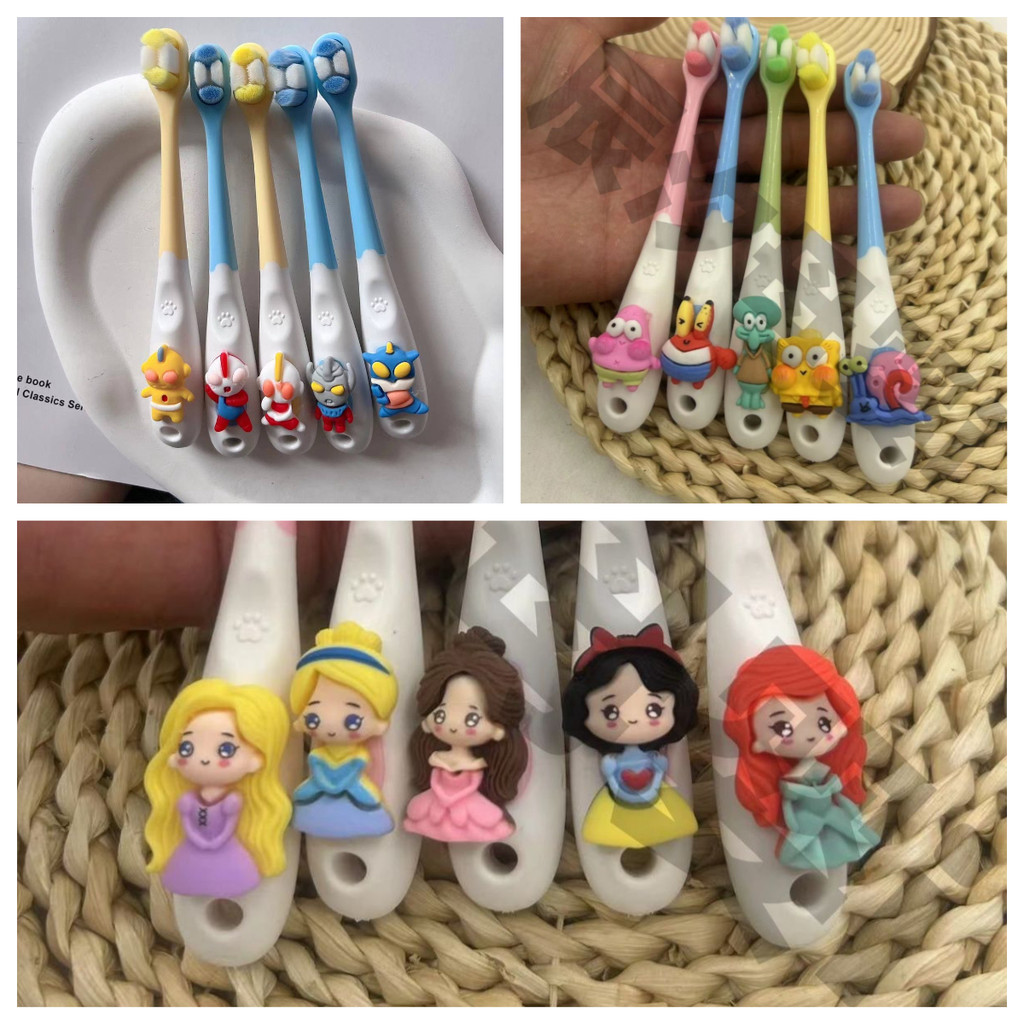 5Pcs Children's Toothbrush Soft Bristles Fine Bristles Boys Girls Ultra ...