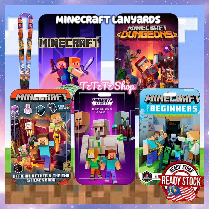 Minecraft Lanyard Student Card holder Anime Boy lanyards neck silky ...