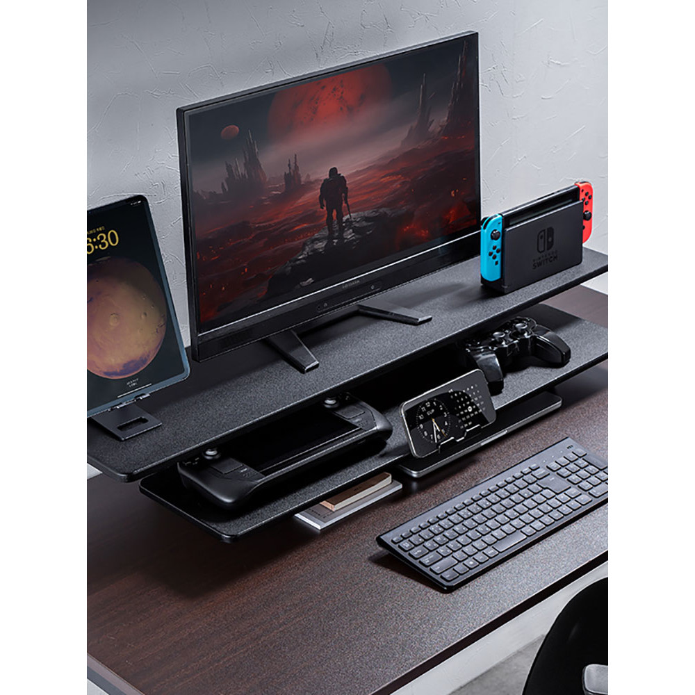 [48H Shipping] Japan SANWA Double-Layer Computer Monitor Riser Stand ...