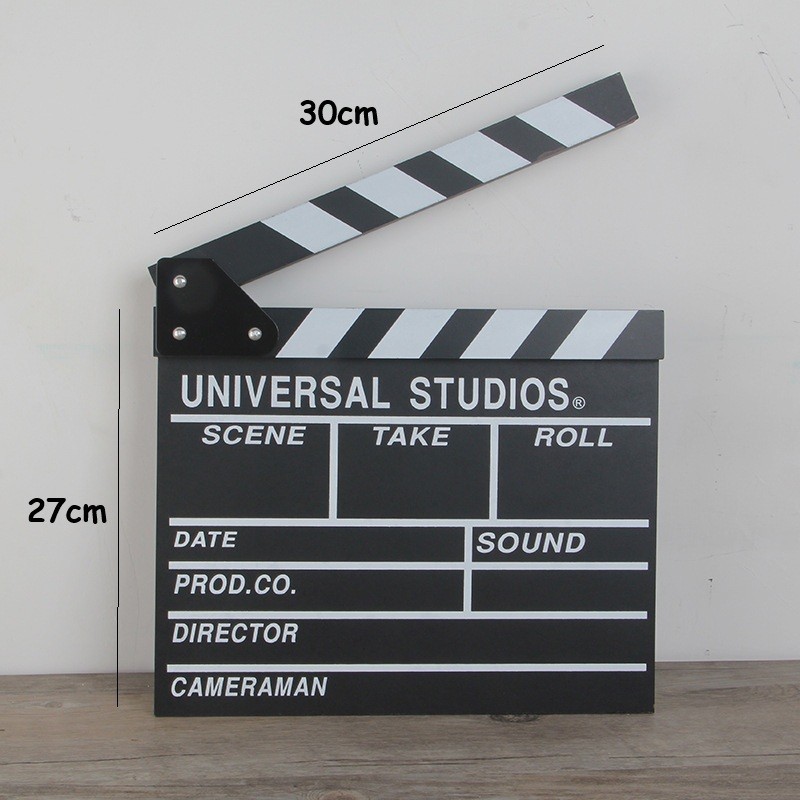 Acrylic Black TV Film Movie Clapperboard Director Clapper Board Slate ...