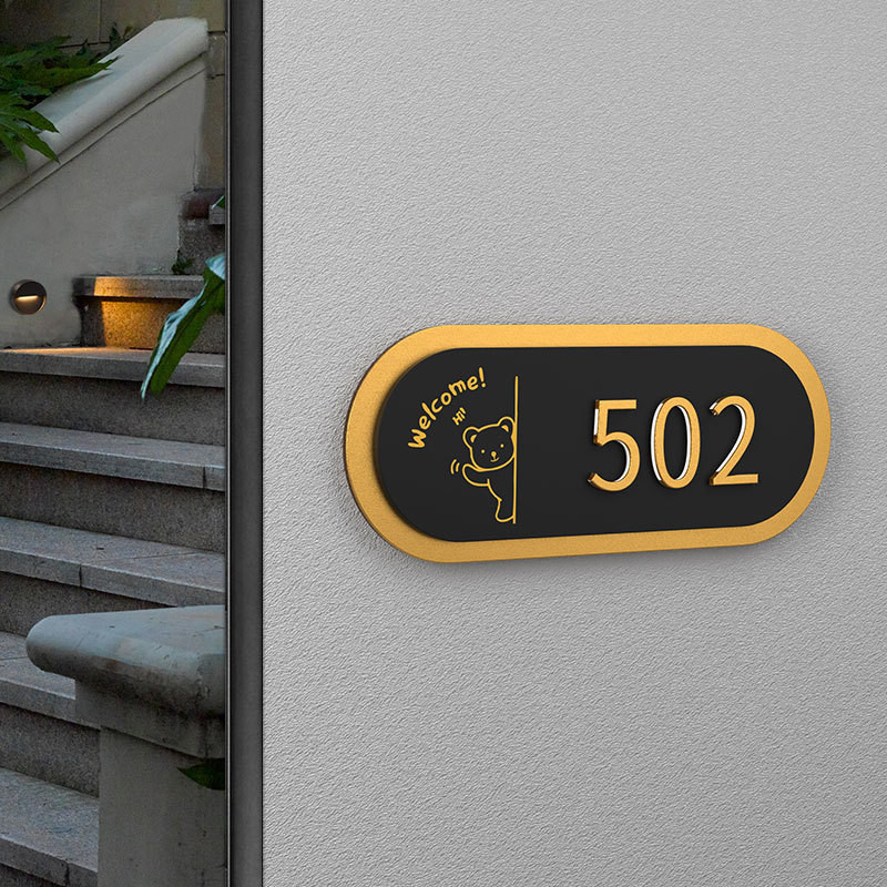 Customised Unit Sign door sign door unit number Custom Number Signage ...